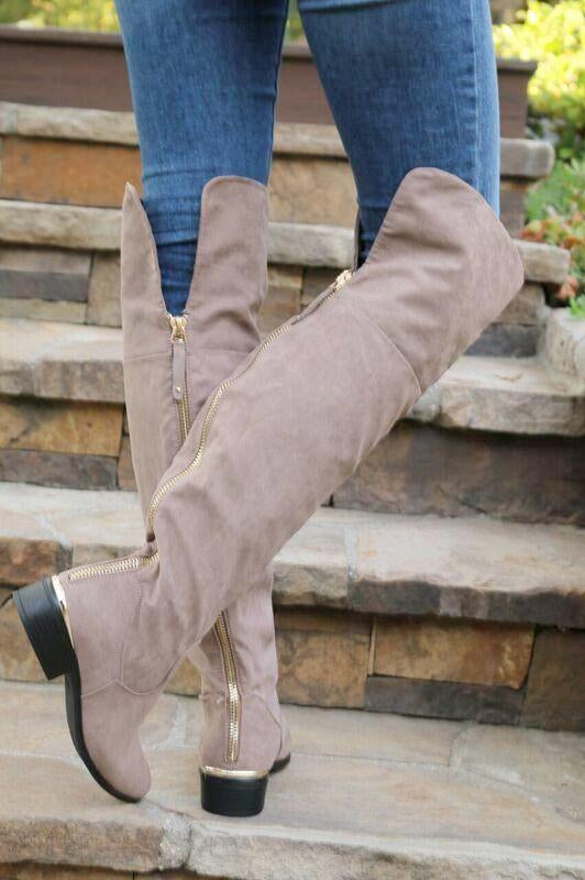 Central Park Boots Taupe – Sunshine Girls Boutique